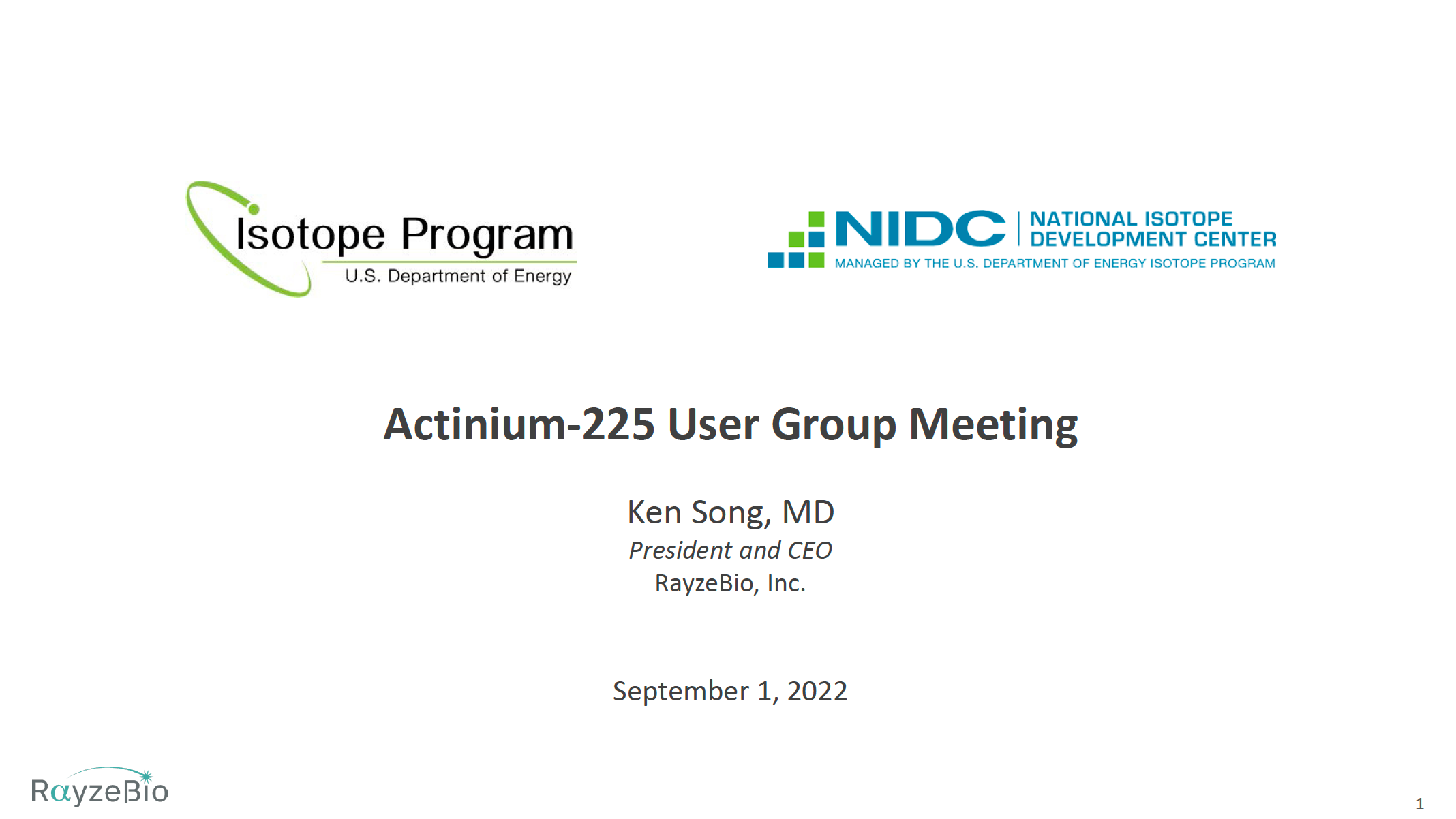 2022 DOE Isotope Program User Group Meetings | NIDC: National Isotope Development Center